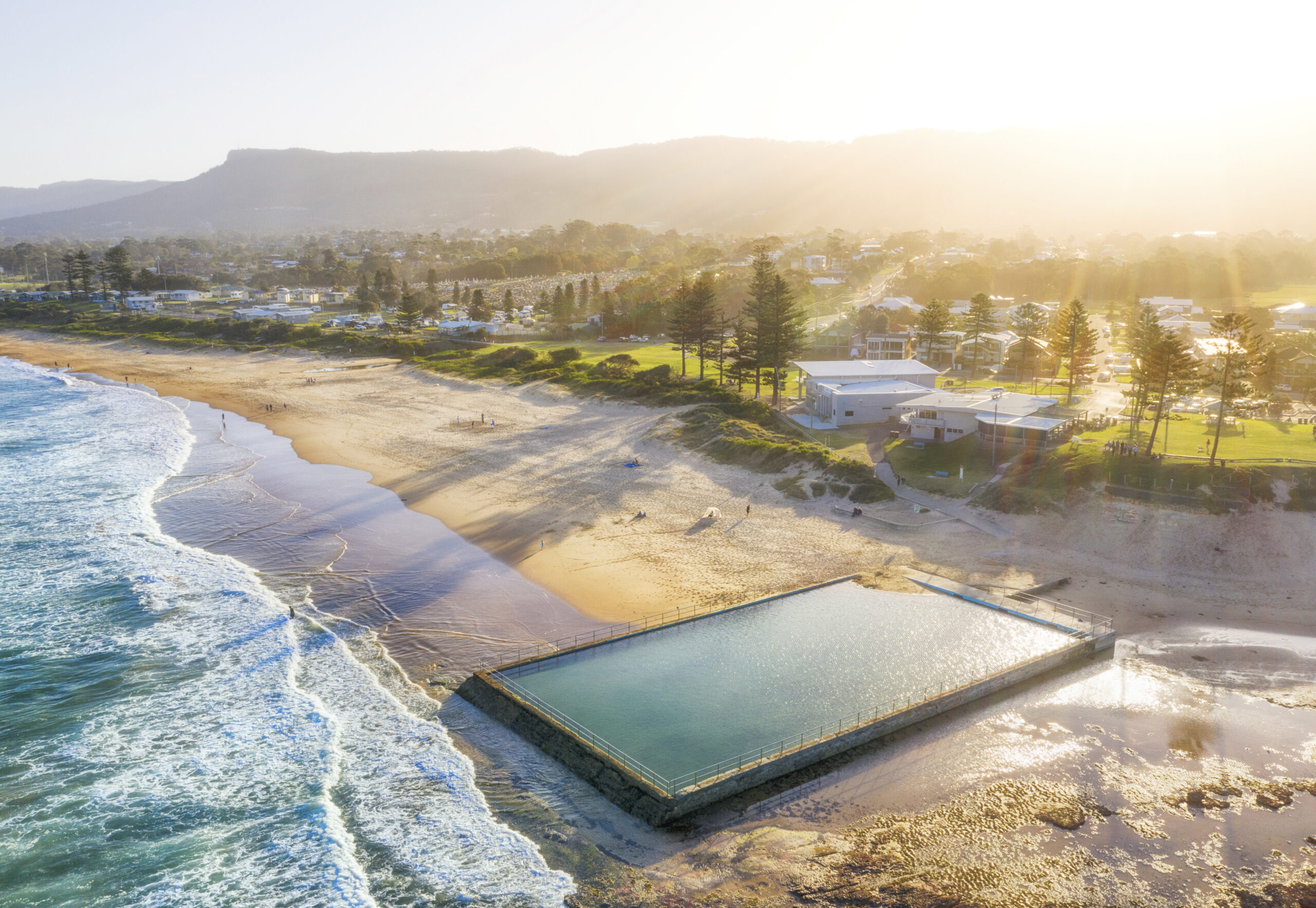 Ocean rock pools in Wollongong